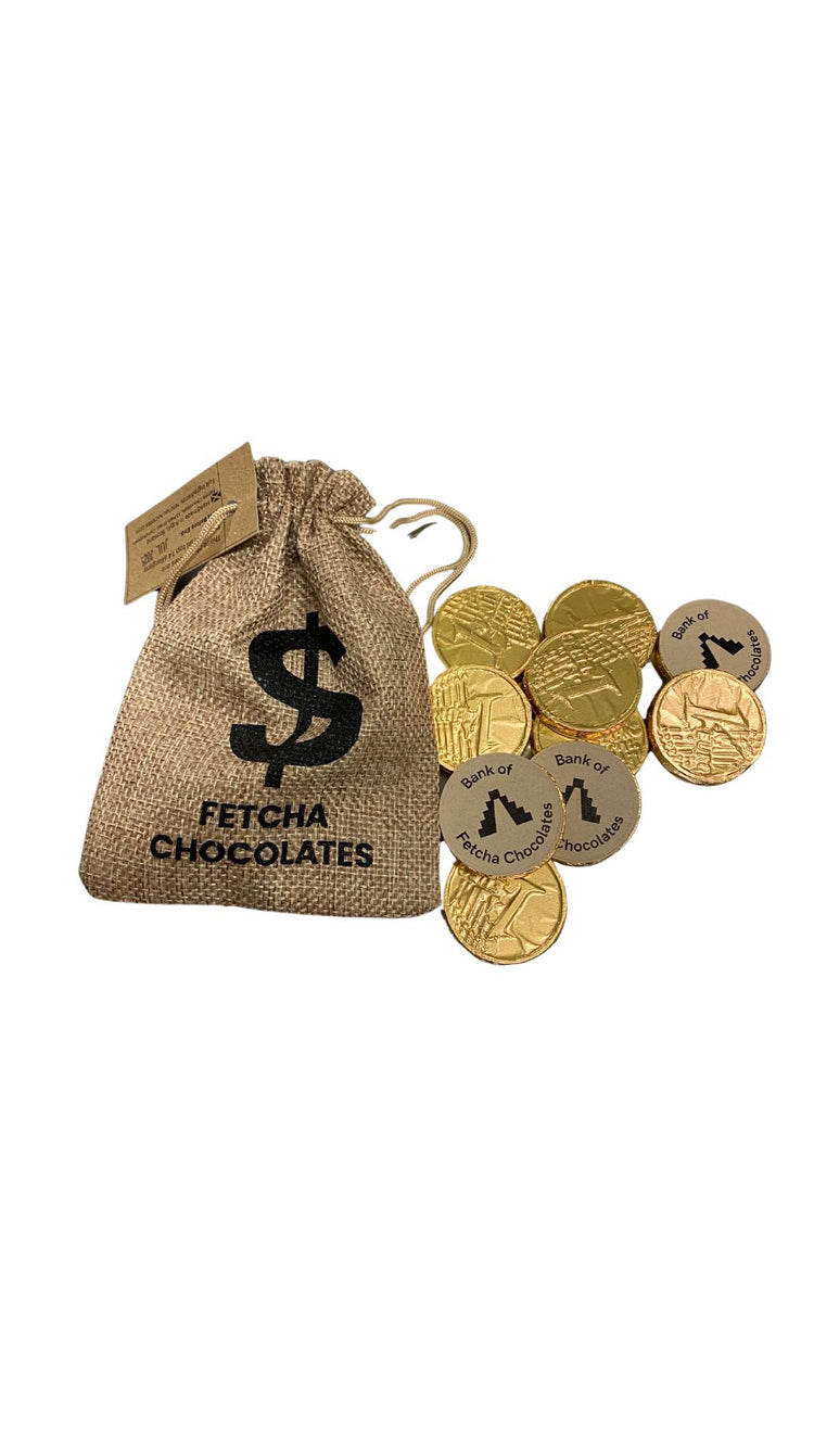 The UK's only year round dairy free chocolate coins – Fetcha Chocolates